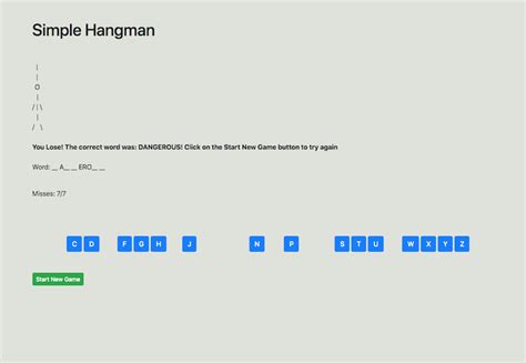 GitHub Arminderk Hangman Classic Word Guessing Game Developed To