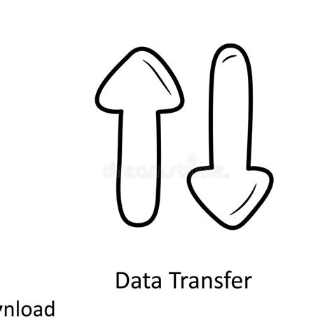 Data Transfer Solid Fill Outline Icon Design Illustration. Media Control Symbol on White ...