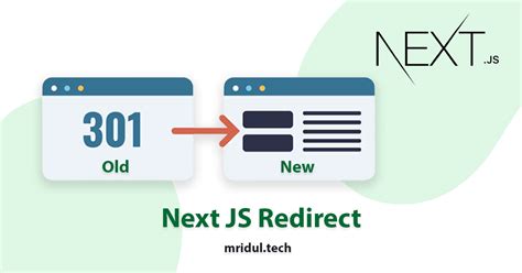 How to add Next JS Redirect - Mridul.Tech