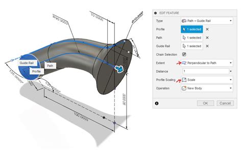 solved issue with loft rails and maintenance of circular shape along