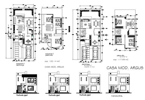 Residential Building Housing Structure Detail Elevation Section And Plan Dwg File Artofit
