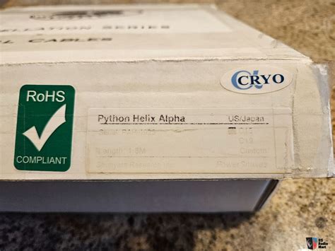 Shunyata Python Helix Alpha Power Cable 18m 15 Ampc 15 Very Nice Photo 4936289 Us Audio Mart