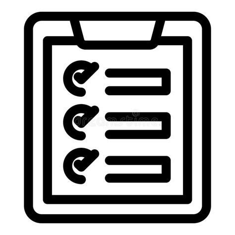 Clipboard Showing Check Marks Representing Completed Tasks Stock Illustration Illustration Of