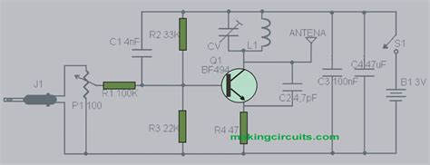Wireless Tv Sound Transmitter Circuit Making Easy Circuits