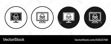 Hacker Icon Set Black Filled And Outlined Style Vector Image Hacker Icon Set Black Filled And Outlined Style Vector Image