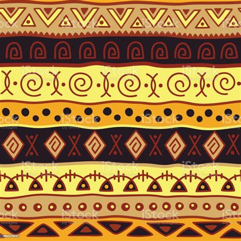 민족 스타일에서 완벽 한 색상 패턴입니다 장식 요소 아프리카 테마입니다 완벽 한 빈티지 장식 부족 테두리의 집합입니다 부족 요소 형태와 전통적인 아프리카 패턴 배경입니다