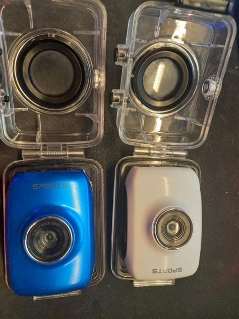 액션캠 카메라 파랑흰색 세컨웨어 헬로마켓