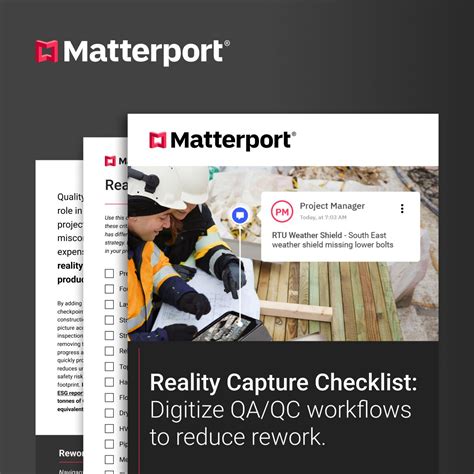 Reality Capture Checklist Digitize Qa Qc Workflows To Reduce Rework Matterport