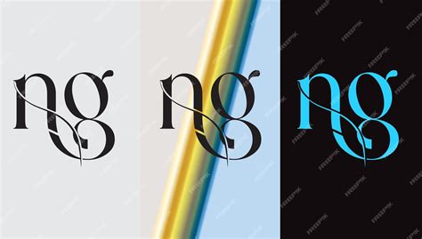 Premium Vector Initial Letter Ng Logo Design Creative Modern Symbol