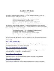 FIN 100 CHAP 1 And 2 HW Docx INTRODUCTION TO FINANCE CHAPTER 1 And CHAPTER 2 HOMEWORK E1 The