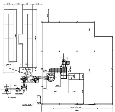 2d Layout Plan Of The Incinerator Plant With Details In Autocad Drawing Cad File Dwg File