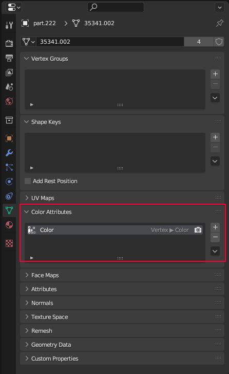 Vertices How Can I Give Multiple Objects A Vertex Color Attribute