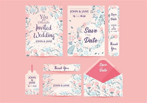 Premium Vector Wedding Save The Date Vector