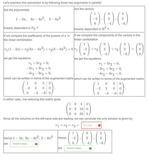 Solved In Either Case Row Reducing This Matrix Gives Chegg Com