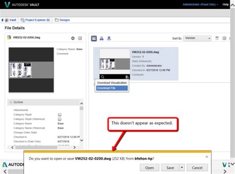 Vault Thin Client Cannot Download Dwgs Within Internet Explorer 11