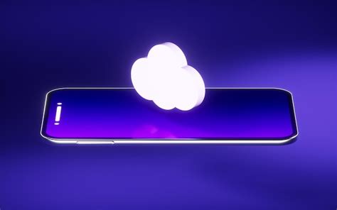 Premium Photo Mobile Phone And Cloud Computing 3d Rendering