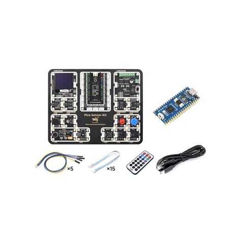 Waveshare Raspberry Pi Pico Entry Level Sensor Kit With Rp Plus M