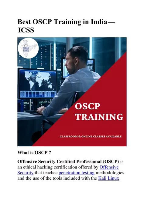 Ppt Best Oscp Training In India — Icss Powerpoint Presentation Id 10426863