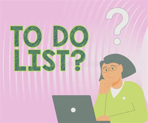 Hand Writing Sign To Do List Question Word For Series Of Task To Be Done Organized In Priority