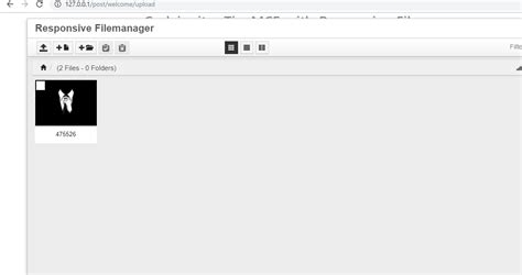 Codeigniter Tinymce With Responsive Filemanager