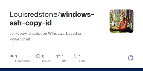 GitHub Louisredstone Windows Ssh Copy Id Ssh Copy Id Script On Windows Based On PowerShell