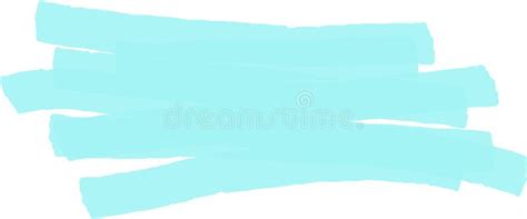 Layering Four Light Blue Marker Strokes On A White Background Creates A