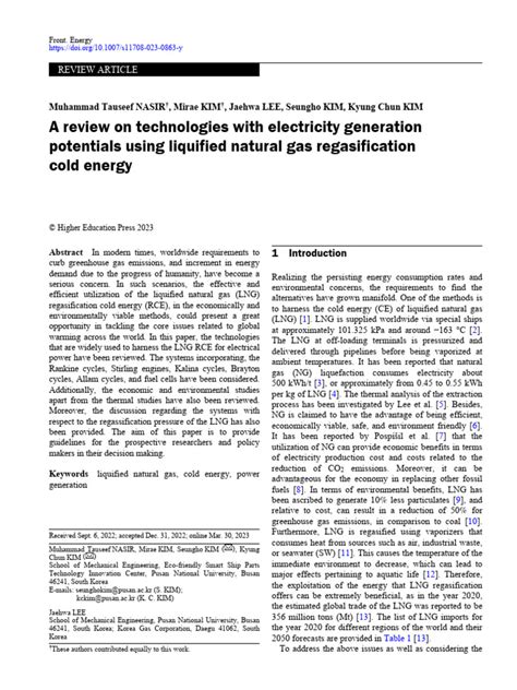 A Review On Technologies With Electricity Generation Potentials Using