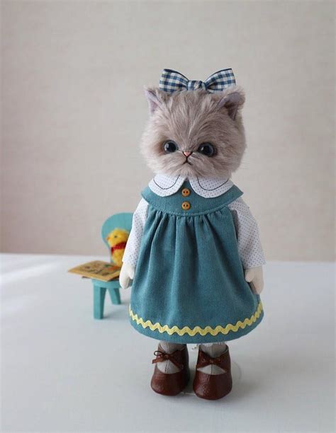 Игрушки коты ручной работы от японского мастера Parico doll / Это ...