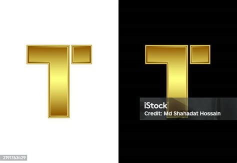 금색의 이니셜 알파벳 T 기업 비즈니스 아이덴티티를 위한 그래픽 알파벳 기호 0명에 대한 스톡 벡터 아트 및 기타 이미지 0명 개념 개념과 주제 Istock