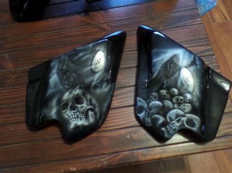 Custom Airbrushed Grim Reaper Harley Davidson Alison Arts
