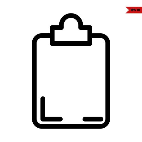 Clipboard Line Icon 21780987 Vector Art At Vecteezy