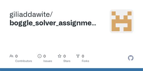 Github Giliaddawitebogglesolverassignment1