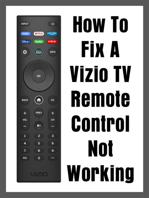 How To Fix A VIZIO TV Remote Control Not Working RemoveandReplace Com