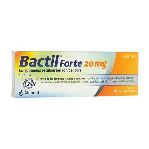 Bactil Forte 20 Mg 20 Comprimidos Recubiertos Farmacia Hispanidad