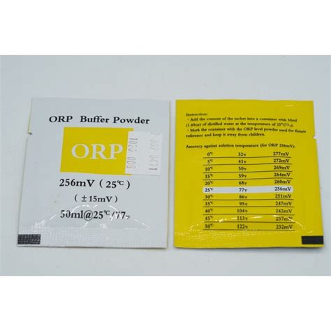 Jual Orp Buffer Powder 256mv 25c Bubuk Kalibrasi For Orp Meter Measure Calibration Solution 2