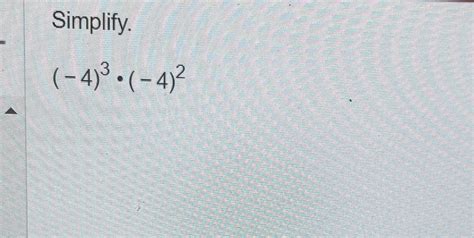 Solved Simplify 43 42 ﻿using Exponential Notation