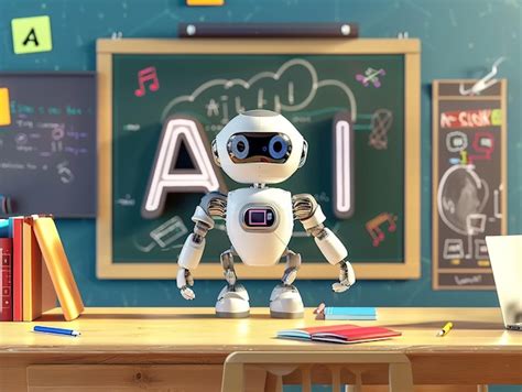 Premium Photo Ai Robot In Classroom
