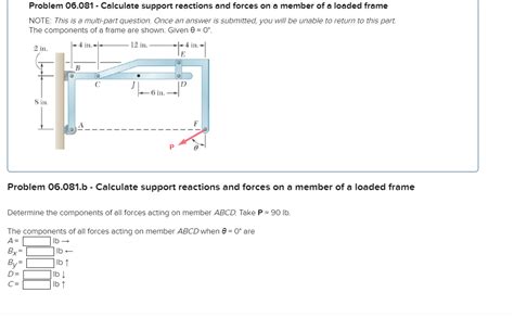 Solved Problem 06 081 Calculate Support Reactions And