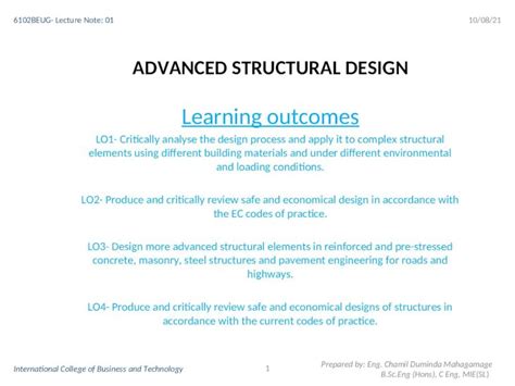 PPT Advanced Structural Design Lecture Note DOKUMEN TIPS