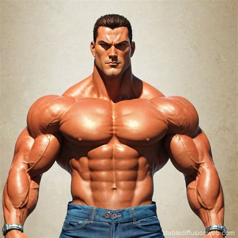 Muscular Guy With Tiny Head Stable Diffusion Online