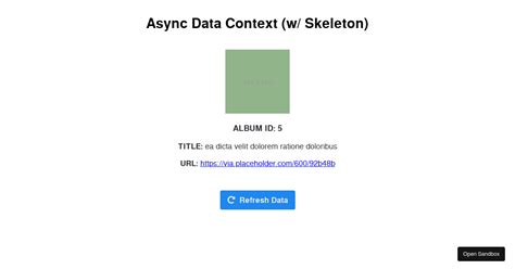 async data context w skeleton codesandbox