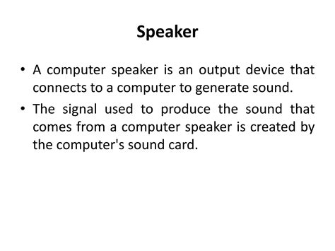 Output Devices Ppt