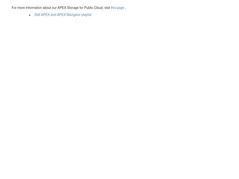 Additional Resources Dell Apex Block Storage For Microsoft Azure Dell Technologies Info Hub