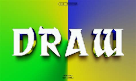 Premium Psd Free Psd Draw Text Style Effect