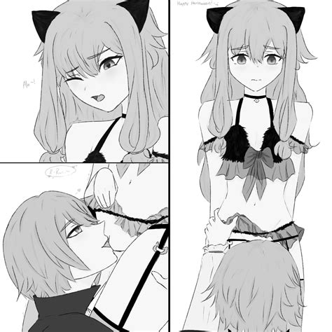 Rule 34 Cat Costume Cat Ears Cunnilingus Garter Belt Garter Straps