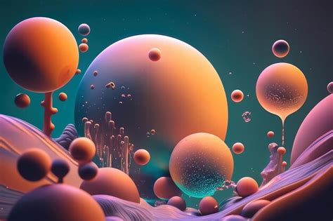 Premium Ai Image Otherworldly Design Of Pastelcolored Planets