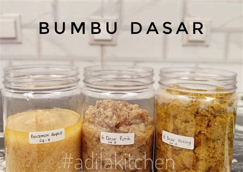 Resep Bumbu Dasar Part 1 Oleh Adila Kitchen Cookpad