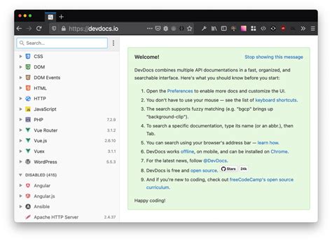 Devdocs Guarda La Documentación De Varias Tecnologías En Tu Navegador El Blog De Skatox