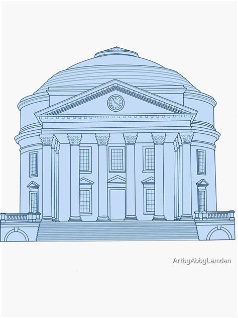 Blue Uva Rotunda Sticker By Artbyabbylamdan Redbubble