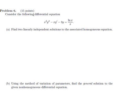 solved problem 6 15 points consider the following